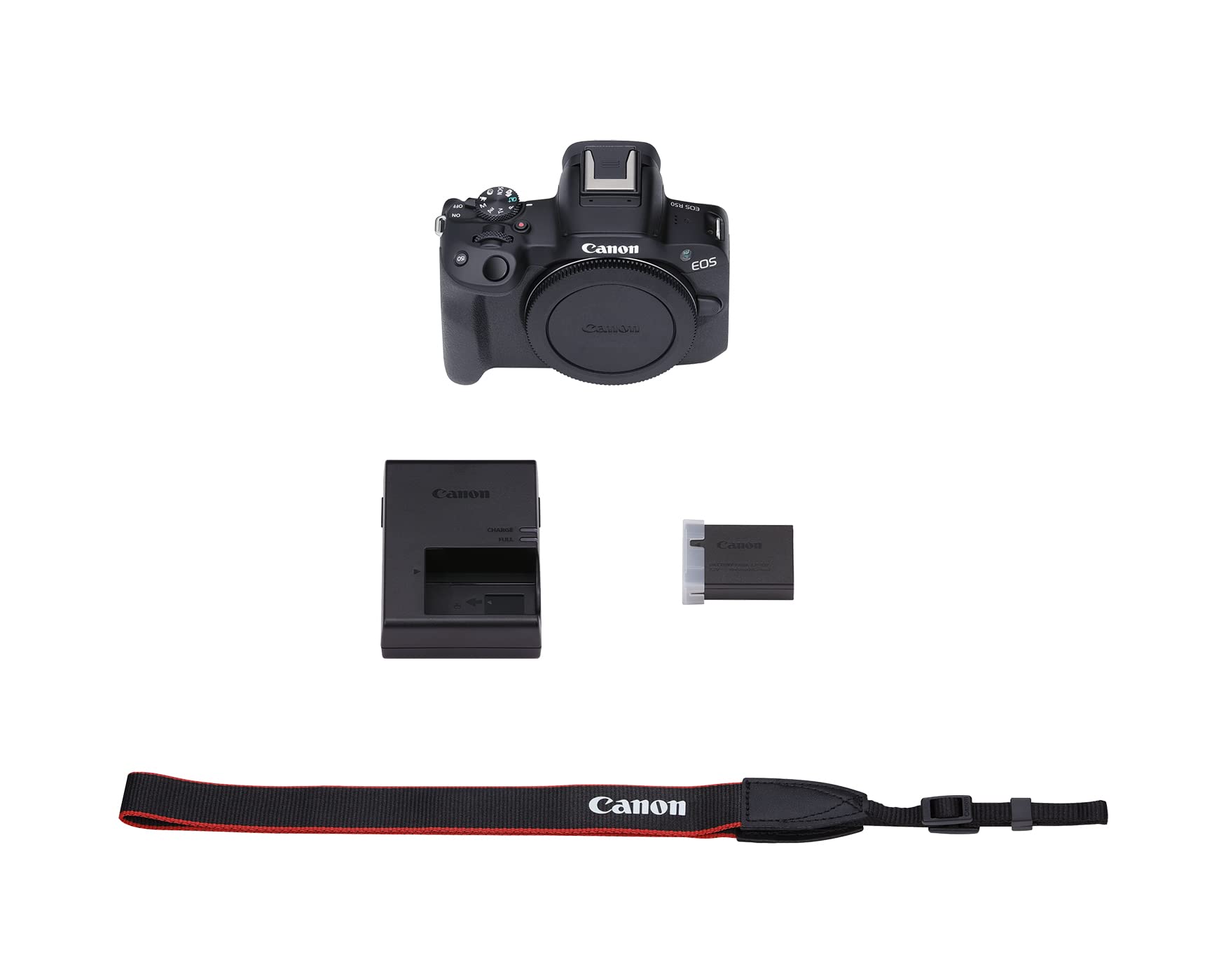 Canon EOS R50 Mirrorless Vlogging Camera (Body Only/Black), RF Mount, 24.2 MP, 4K Video, DIGIC X ...