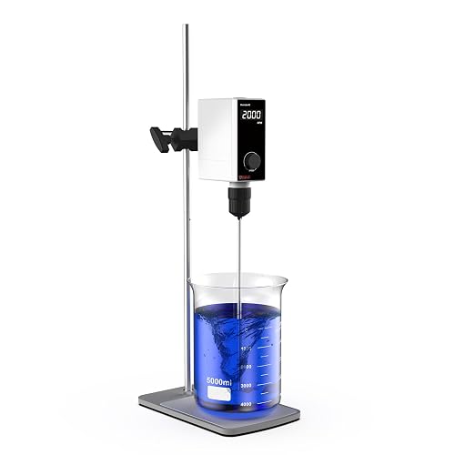 4E's USA Lab Overhead Stirrer - 50~2000 RPM Variable Speed with Stand ...