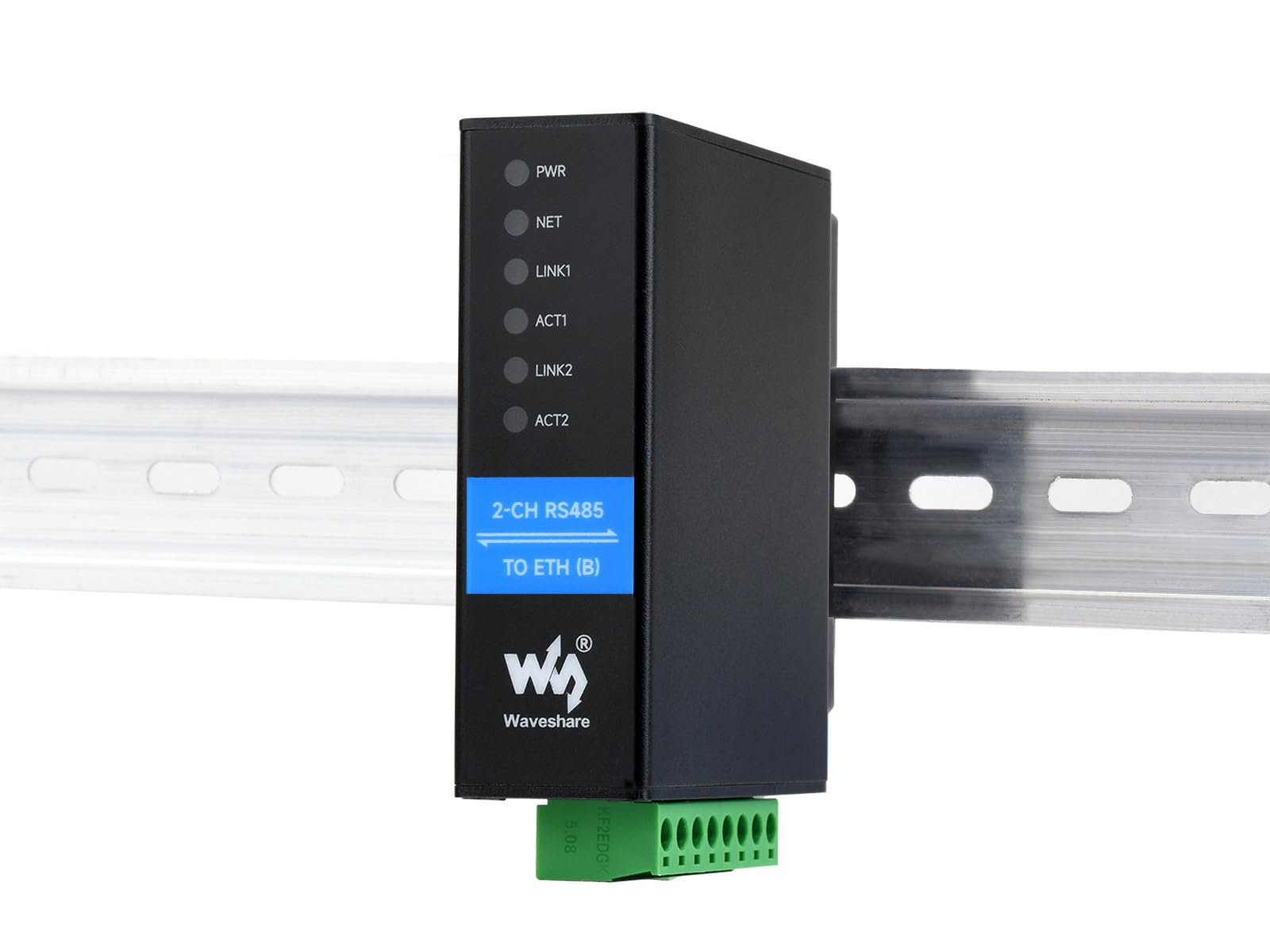 2-Ch RS485 to Ethernet Converter Industrial Isolated Serial Server, 2 ...