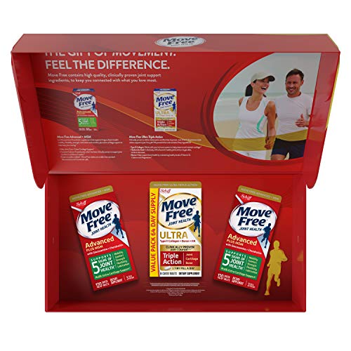 Move Free Advanced + MSM & Ultra Triple Action Joint Support Gift Pack ...