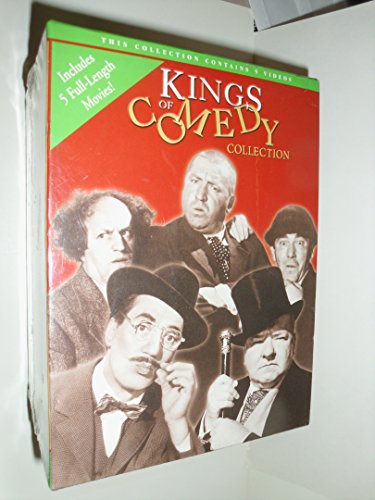 Buy KINGS OF COMEDY Groucho, Three Stooges W.C Fields (5) VHS Box set ...