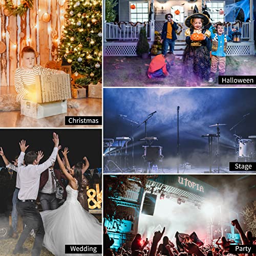 Donner Fog Machine with 13 Colors, 500W and 2000CFM Party Smoke Machine ...