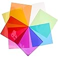 Amazon.com: Colorful Plastic Paper, 160 Pieces Colored Transparency ...