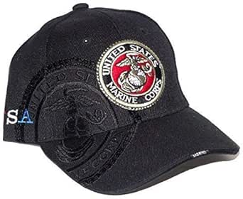 United States Marine Corps Baseball Cap Black at Amazon Men’s Clothing ...