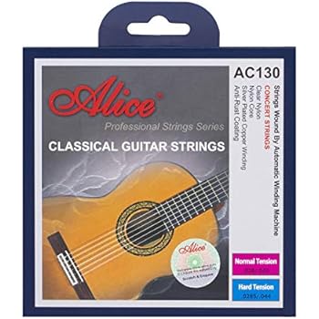 Amazon.com: Alice Classical Guitar Strings 028-043 Normal Tension Nylon ...