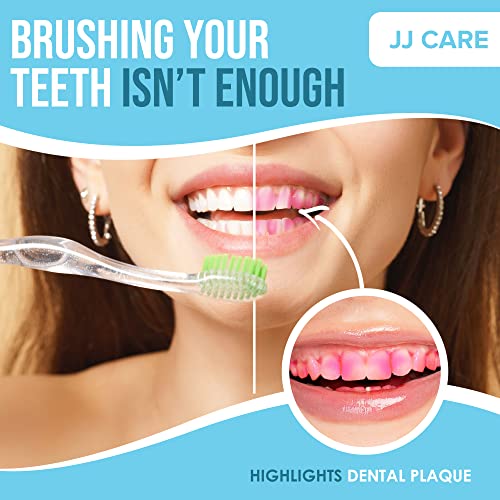JJ Care Disclosing Tablets - 120 Count of Teeth Coloring Plaque ...