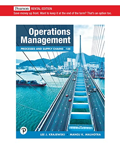 Amazon.com: Operations Management: Processes and Supply Chains [RENTAL ...