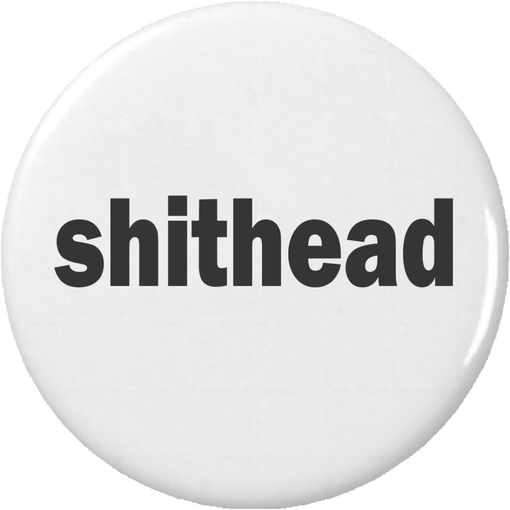 Amazon.com: shithead 2.25" Keychain Word Quote: Clothing