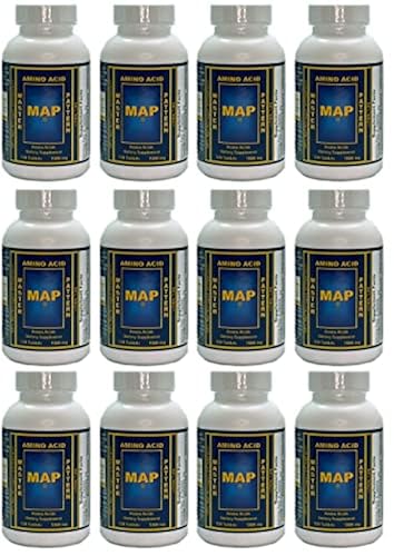 Pack of 12 Bottles of MAP Master Amino Acid Pattern (120 Tablets/Bottle ...