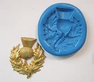 Amazon.com: Scottish Thistle Flower Flexible Food Grade Silicone Push ...