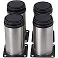 BQLZR Stainless Steel Kitchen Adjustable Feet Round 2" Dia Furniture ...