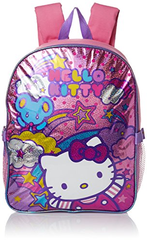 Hello Kitty Girls' Stars and Clouds 15 Inch Backpack with Lunch Kit ...