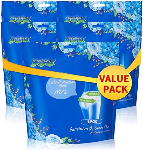 Nateen Disposable Period Panties for Sanitary Protection,15 Count ...