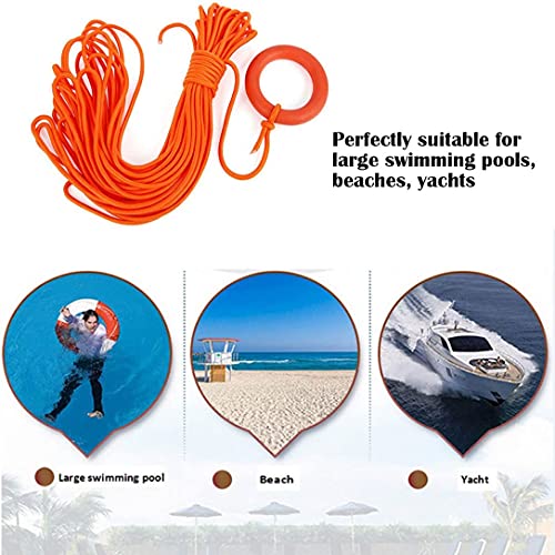 Beiruoyu Water Floating Lifesaving Rope 98.4FT,Outdoor Professional Throwing Rope Rescue ...