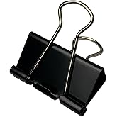 Amazon.com : Ykimok 80Pcs Medium Binder Clips, 1.25 inch(32mm), Paper ...