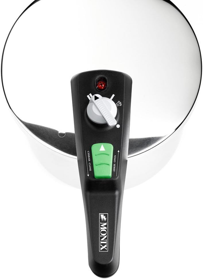 Monix Quick Stainless Steel Pressure Cooker, 22 cm, 7 L, Silver Cookers ...