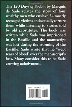 Amazon.com: The 120 Days of Sodom (9781604594188): Marquis de Sade: Books