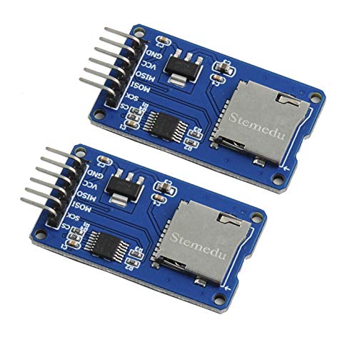 Stemedu 2PCS MicroSD Card Module Integrated Circuit Breakout Board Mini TF Card Memory Adapter ...