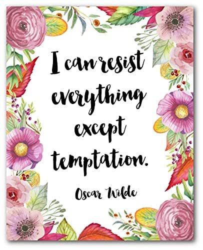 Amazon.com: I Can Resist Everything Except Temptation Print ...