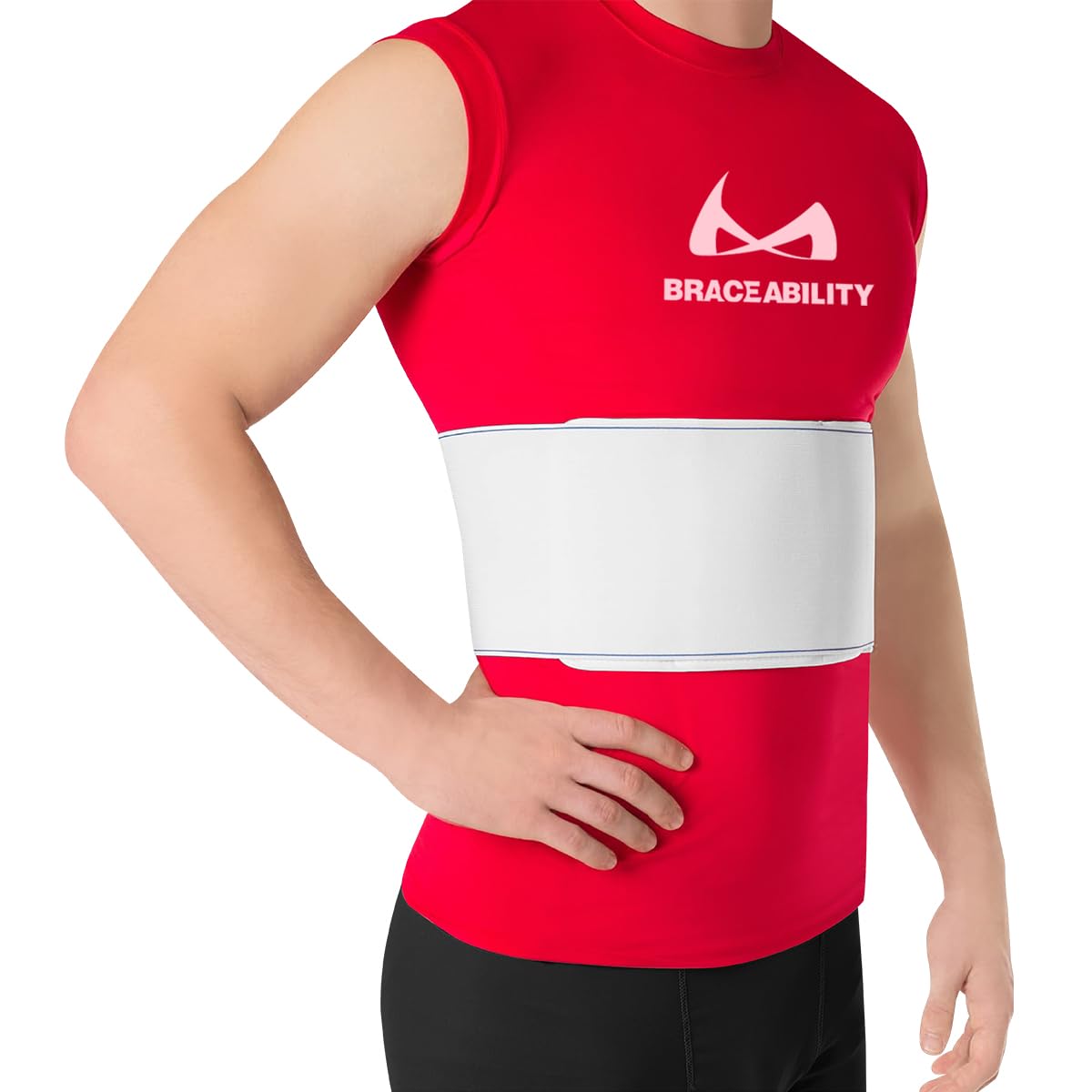 BraceAbility Rib Injury Binder Belt - Universal Brace for Men, Broken ...
