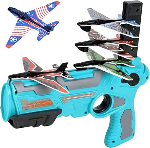 MEBEGIN Outdoor Aircraft Gun Toy, Foam Plane Projectile Toys, Parent ...