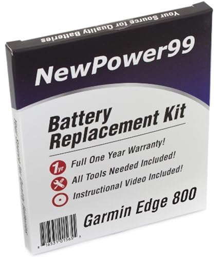 NewPower99 Battery Replacement Kit for Garmin Edge 800 with Tools ...