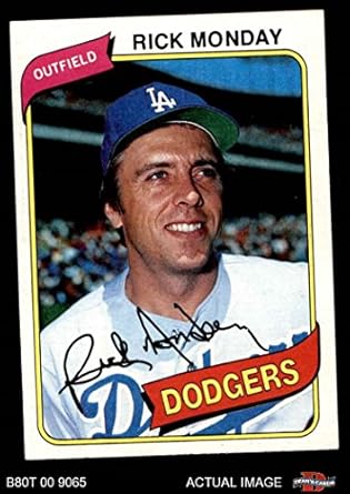 Amazon.com: 1980 Topps # 465 Rick Monday Los Angeles Dodgers (Baseball ...