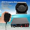 Pa Siren System Unit with PA Speaker MIC System Vehicle Siren Box, 200W ...