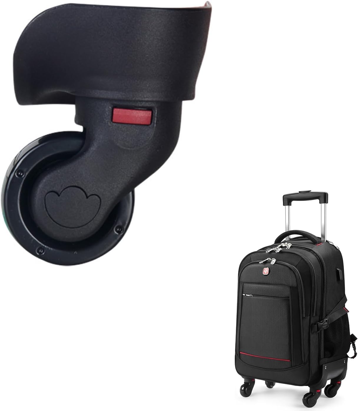 star cloud Rolling Backpack with Wheels – Replacement Single Wheel Only ...