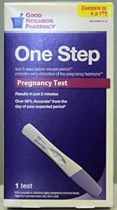 Amazon.com: GNP One Step Pregnancy Test (1 Test): Health & Personal Care