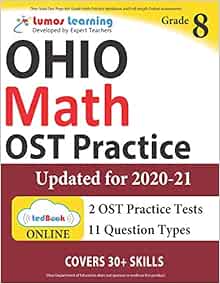 Ohio State Test Prep: 8th Grade Math Practice Workbook and Full-length ...