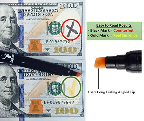 Office Money Marker Counterfeit Fake Bill Detector Counterfeit Dollar Pen Business Industrial