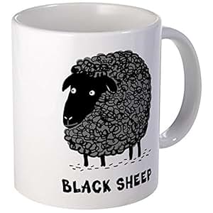 Amazon.com: CafePress - Black Sheep Mug - Unique Coffee Mug, Coffee Cup ...