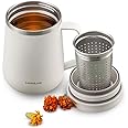 Amazon.com: LocknLock Metro Tea Mug Ivory 13oz/400ml, Coffee Mug Cups ...