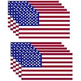 Amazon.com - 10 Pack American Flag Stickers - Made of 3M Vinyl - USA ...