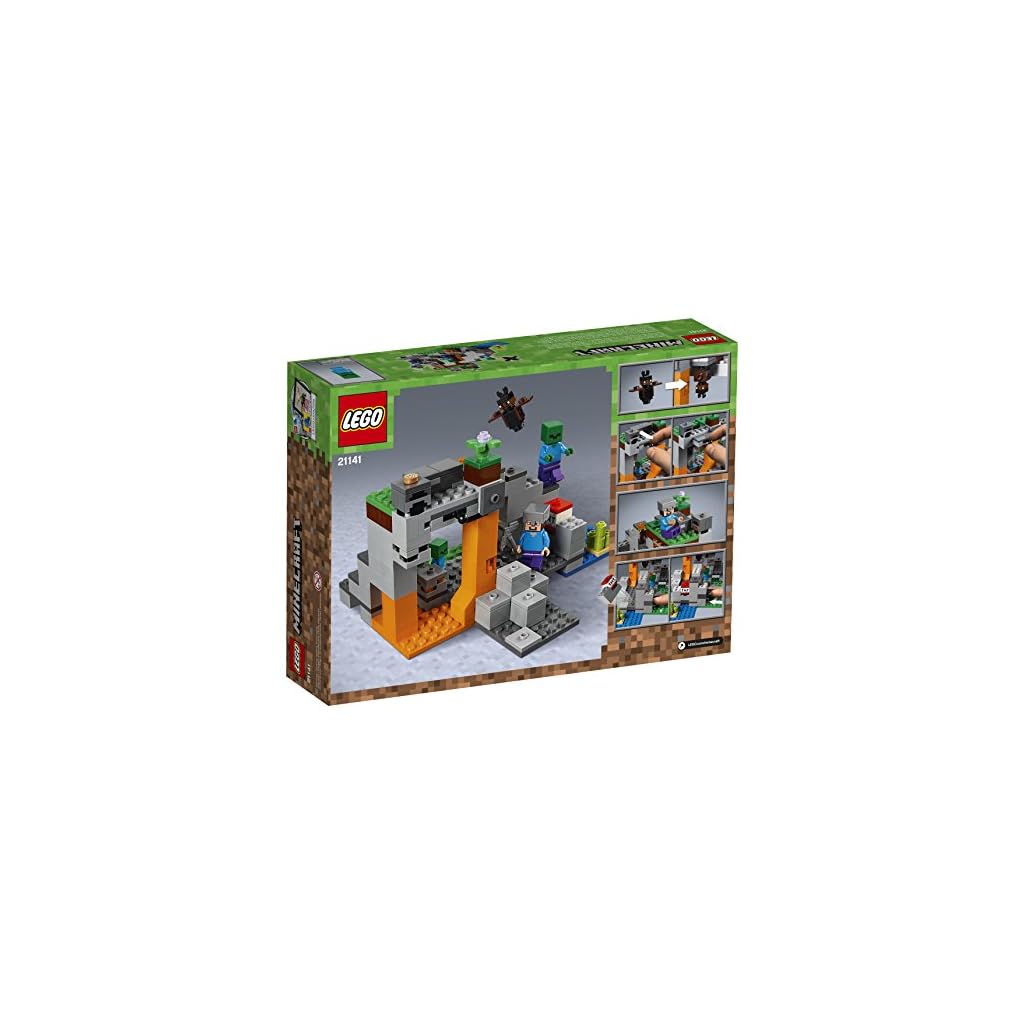 LEGO Minecraft The Zombie Cave 21141 Building Kit with Popular ...