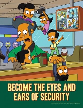 Simpsons Workplace Security Safety Poster - Become The Eyes and Ears Of ...