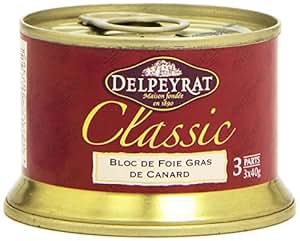Delpeyrat - Classic - Bloc de foie gras de Canard - 120 g: Amazon.es ...