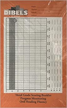 Dibels Third Grade Scoring Booklet Progress Monitoring Oral Reading ...