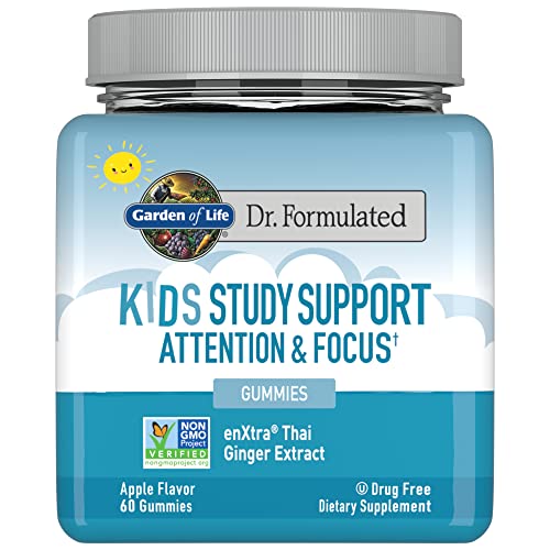 Garden of Life Attention & Focus Kids Gummies Study Support Supplement ...