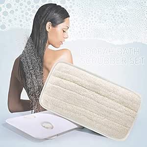 Amazon.com: Loofah Back Scrubber for Shower for Men and Women, Natural ...