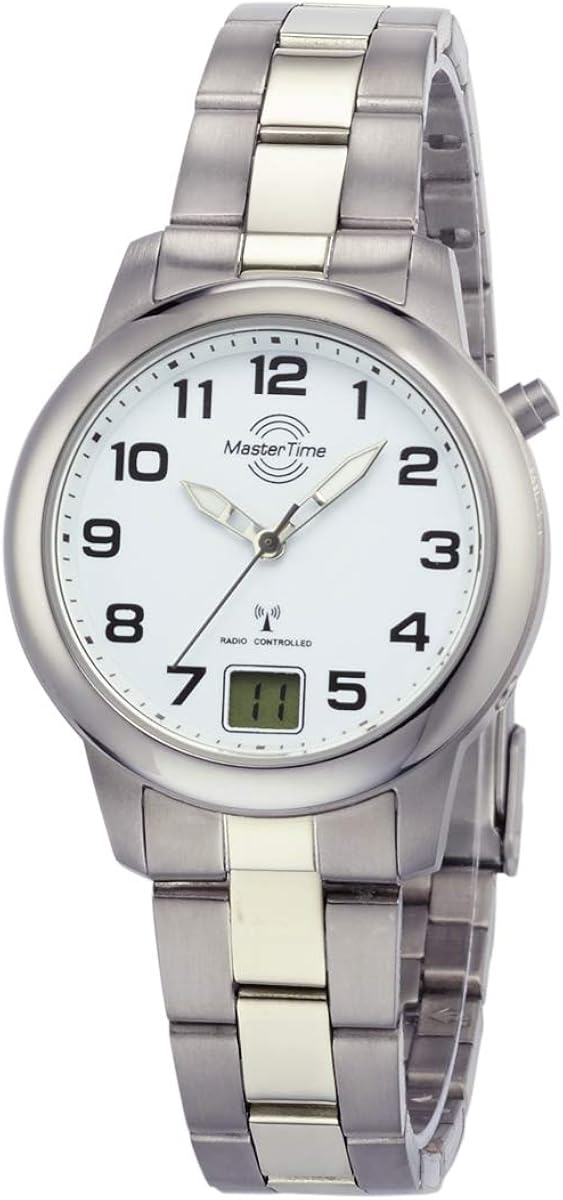 Master Time Funk Quarz Damen Uhr Analog-Digital mit Titan Armband MTLT ...