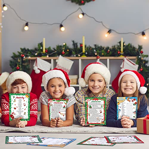 90 Pcs Christmas Trivia Game and Word Scramble Christmas Games for ...