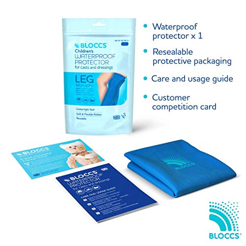Bloccs Waterproof Cast Cover for Kids Leg - #CFL77-S - Child Full Leg ...