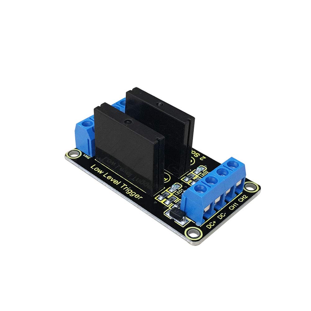KEYESTUDIO 5V 2 Channel Solid State Relay Module 240V AC for Arduino U ...