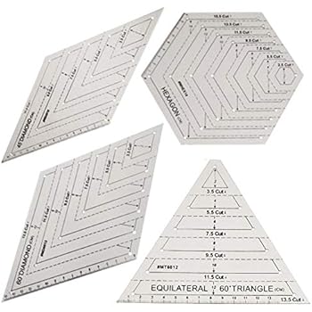 Amazon.com: Creative Grids 45 Degree Diamond Dimensions Ruler CGREU2