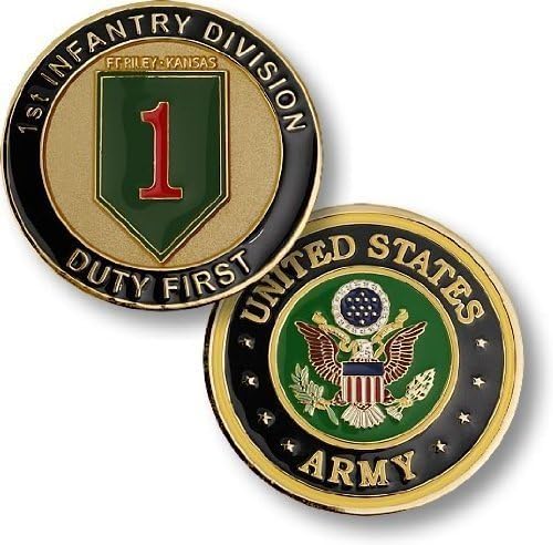 Amazon.com: 1st Infantry Division Challenge Coin: Toys & Games