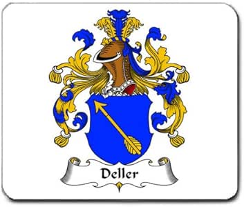 Amazon.com : Deller Family Crest Coat of Arms Mouse Pad : Office Products