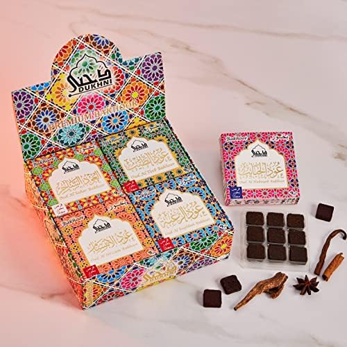 Oud Bakhoor Gift Box (Assorted Pack) عود بخور - by Dukhni (12 Box x 9 ...