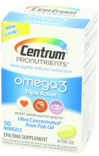 Centrum ProNutrients Omega-3 Triple-Action Concentrated Fish Oil (50-Count